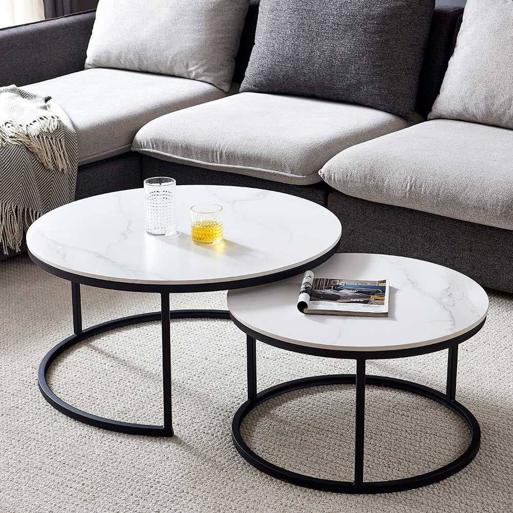 PURE MARBLE NESTING TABLE – Luxury Homes Collections