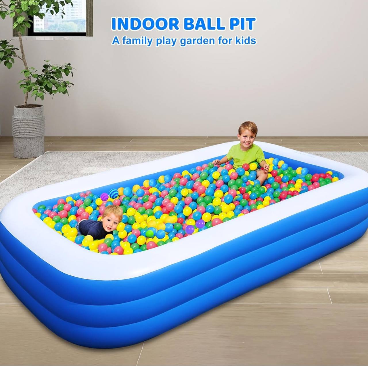 Summer Inflatable Swimming Pool for Kids Family with Electric Pum ...
